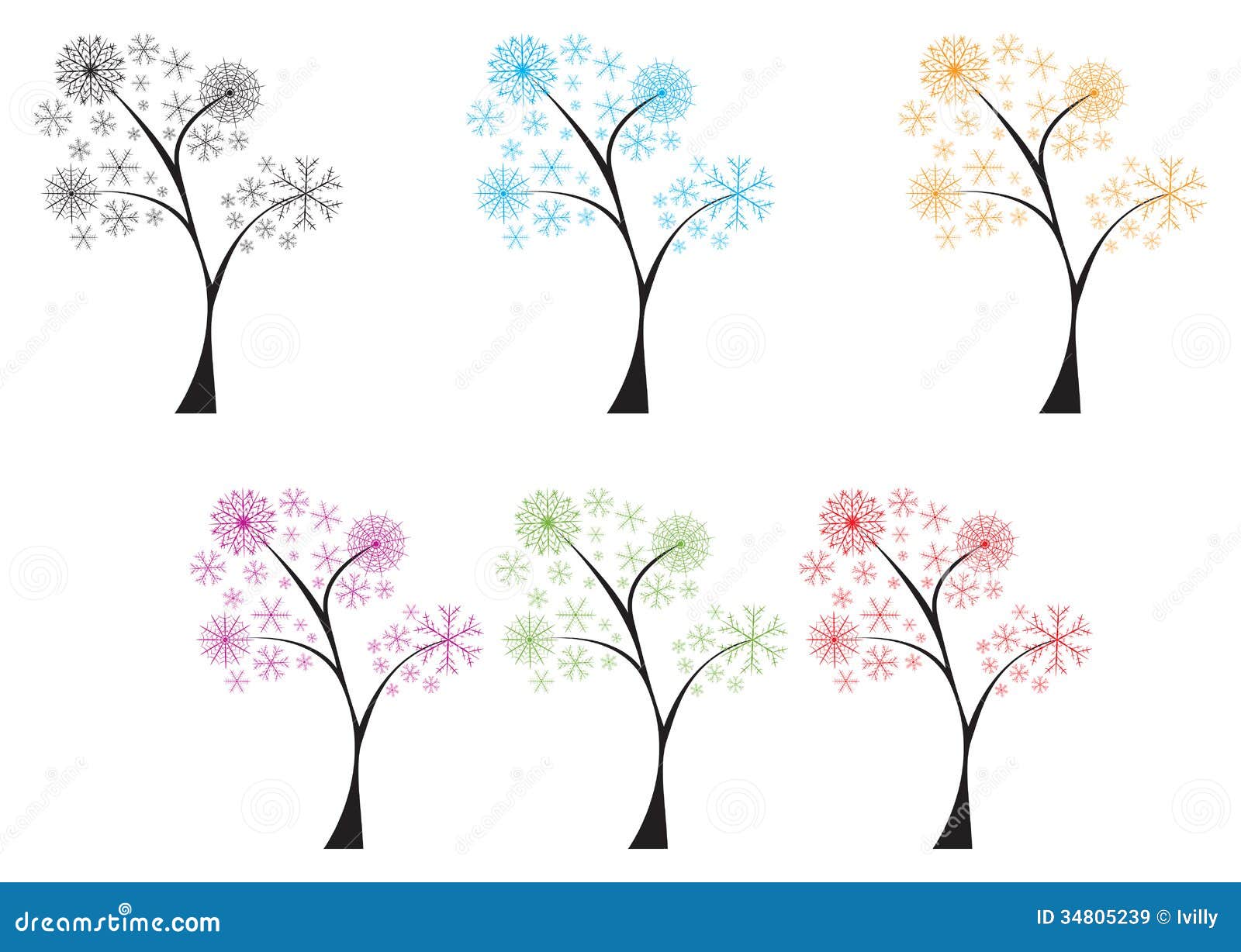 Tree stock vector. Illustration of black, garden, illustrate - 34805239