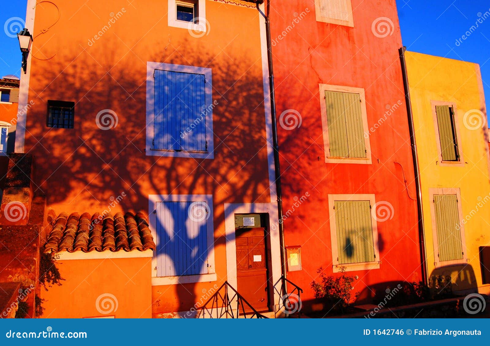 Tree shadow II stock photo. Image of home, european, plasters - 1642746