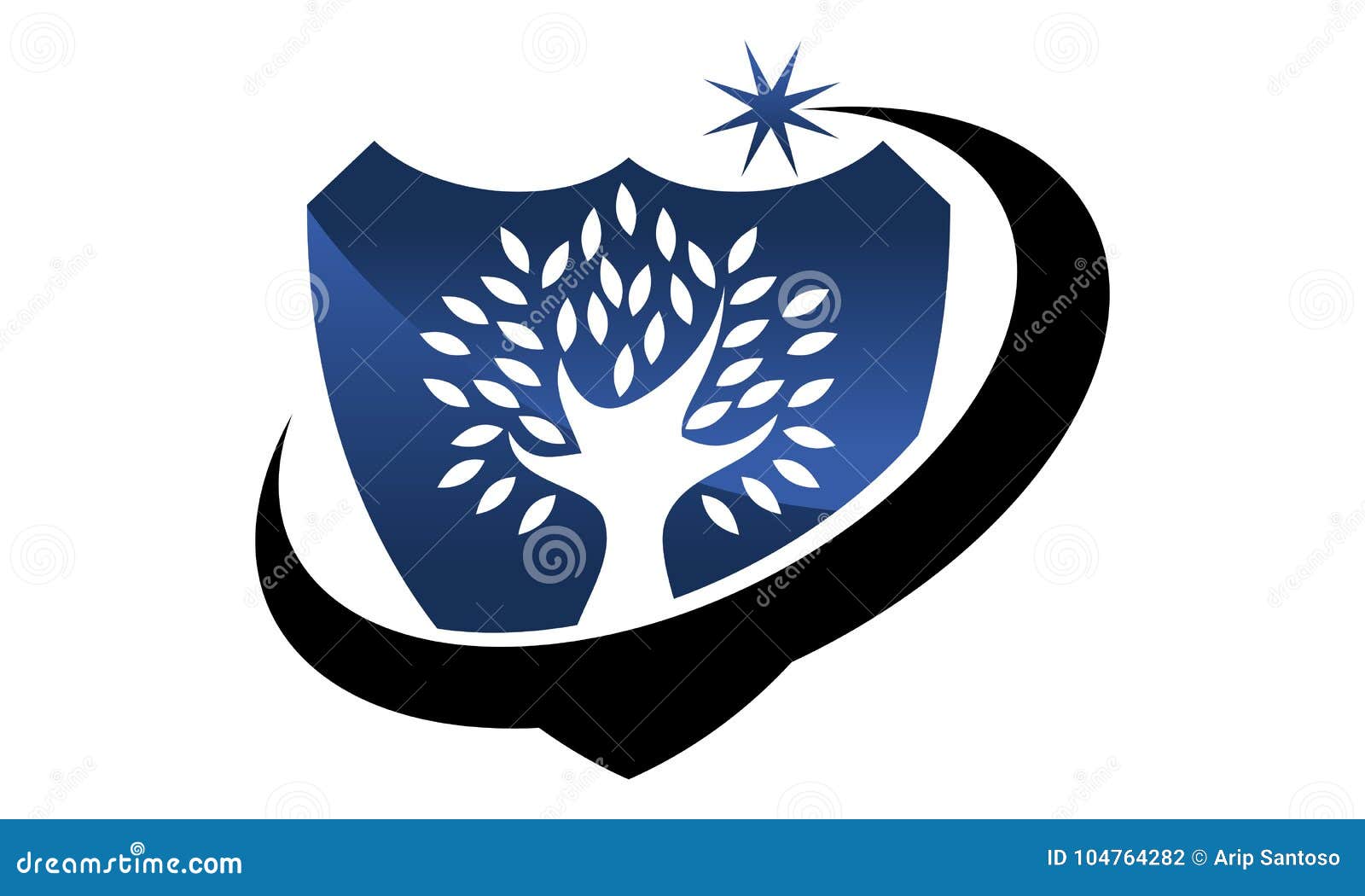 Tree Shield Template stock vector. Illustration of medicine - 104764282