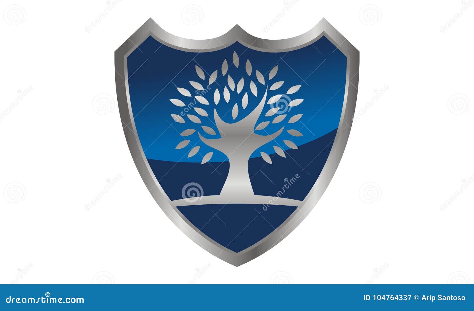 Tree Shield Template stock vector. Illustration of farming - 104764337