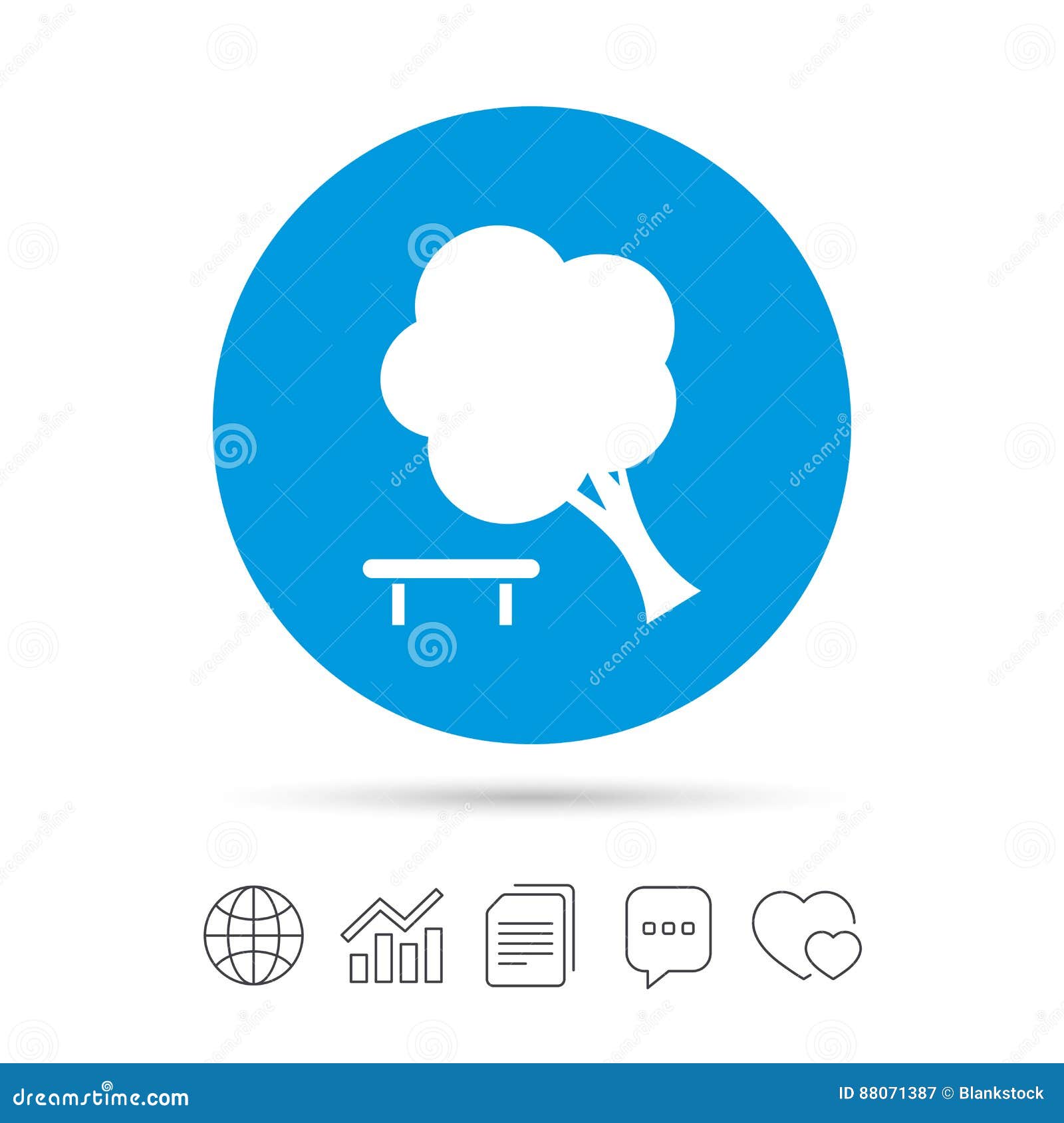 Tree Sign Icon. Break Down Tree Symbol. Stock Vector - Illustration of ...