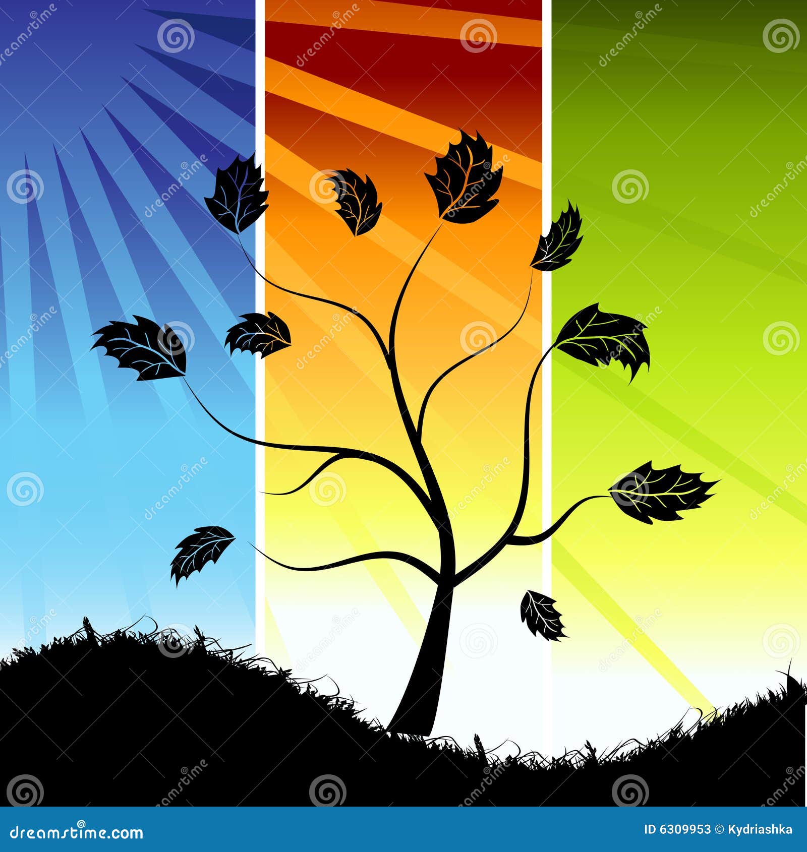Sapling Silhouette. Tree Sapling - Vector Black Silhouette For Logo Or ...
