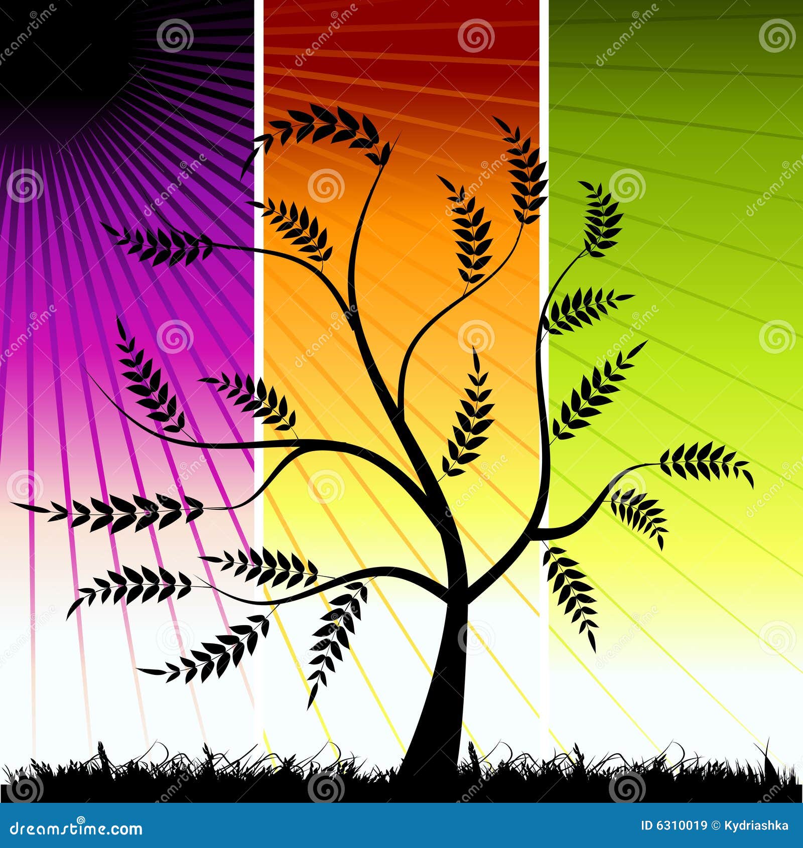 Sapling Silhouette. Tree Sapling - Vector Black Silhouette For Logo Or ...