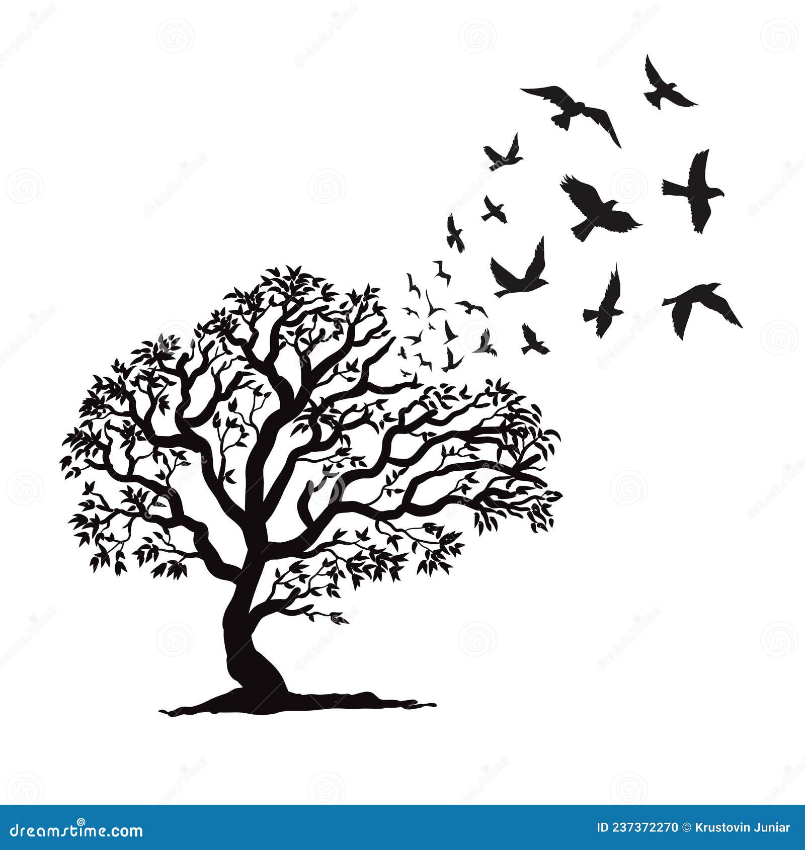 Bird And Tree Silhouette