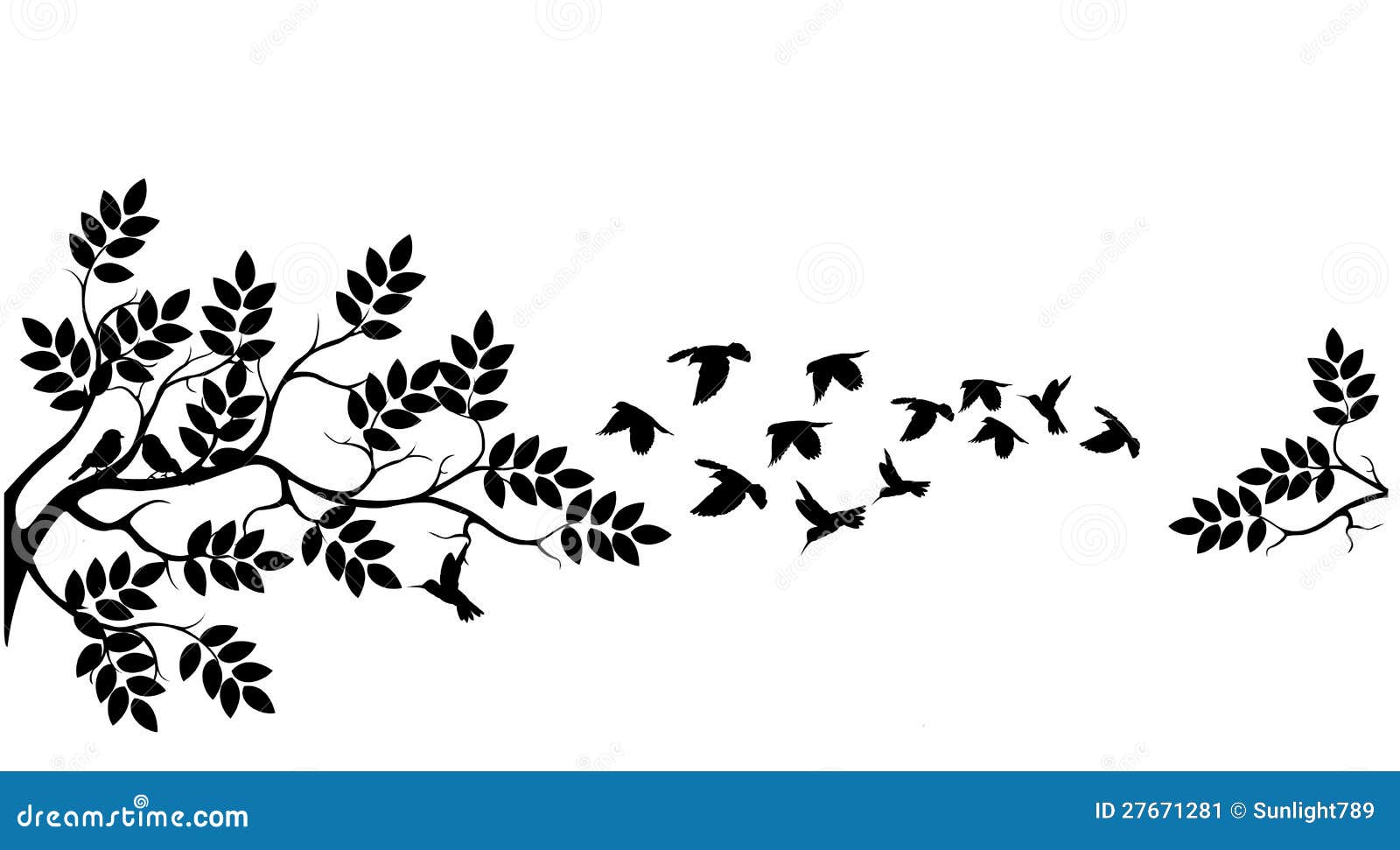 Bird Tree Silhouette Clip Art