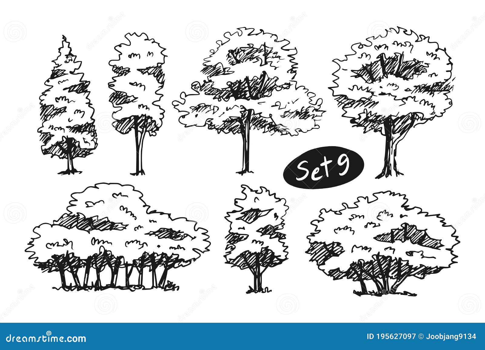 Tree Sketch Hand Drawn Architect Stock Vector - Illustration of isolate ... Tree Sketch Hand Drawn Architect Stock Vector - Illustration of isolate ...