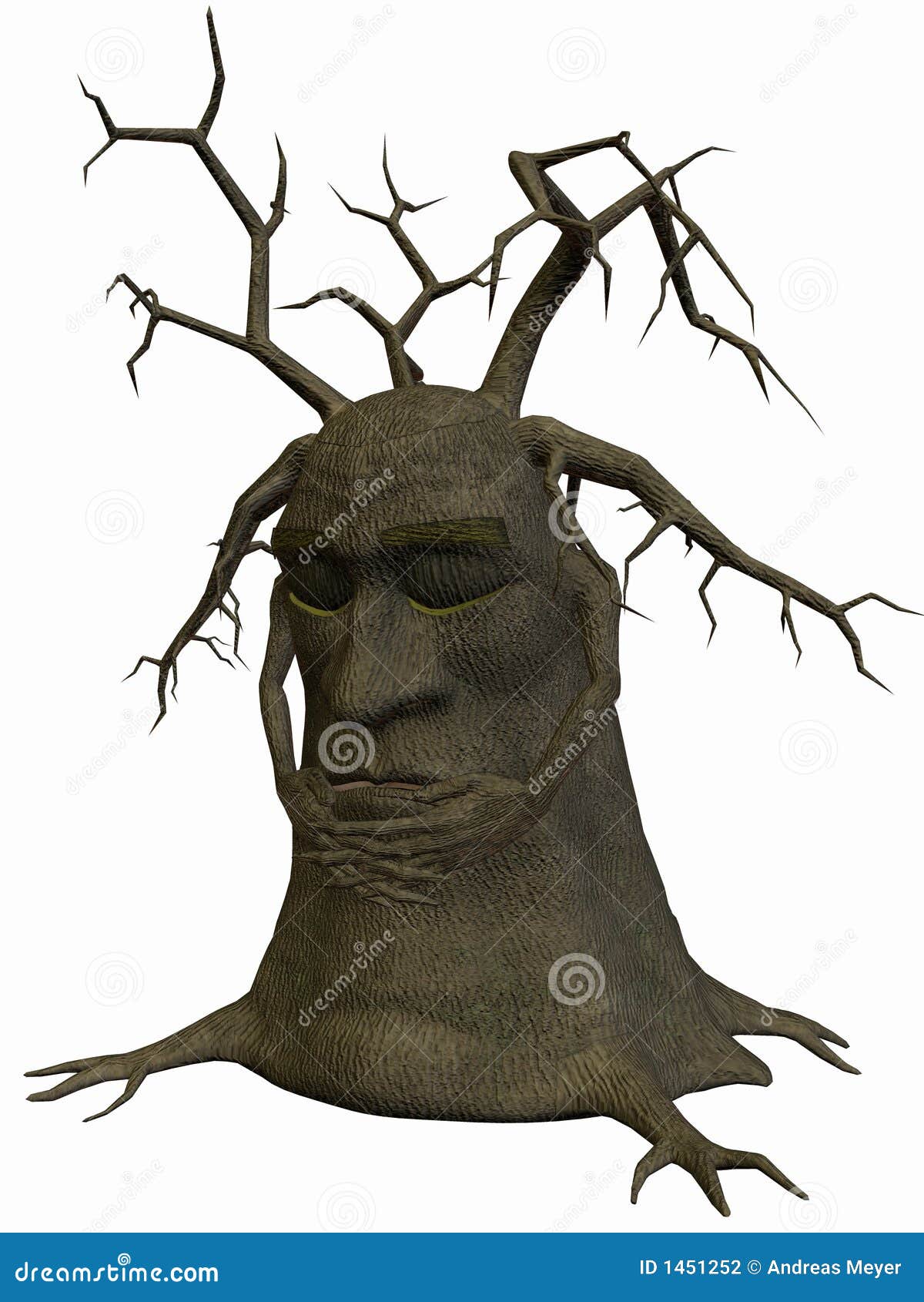 Tree-Sleeping stock illustration. Illustration of face - 1451252