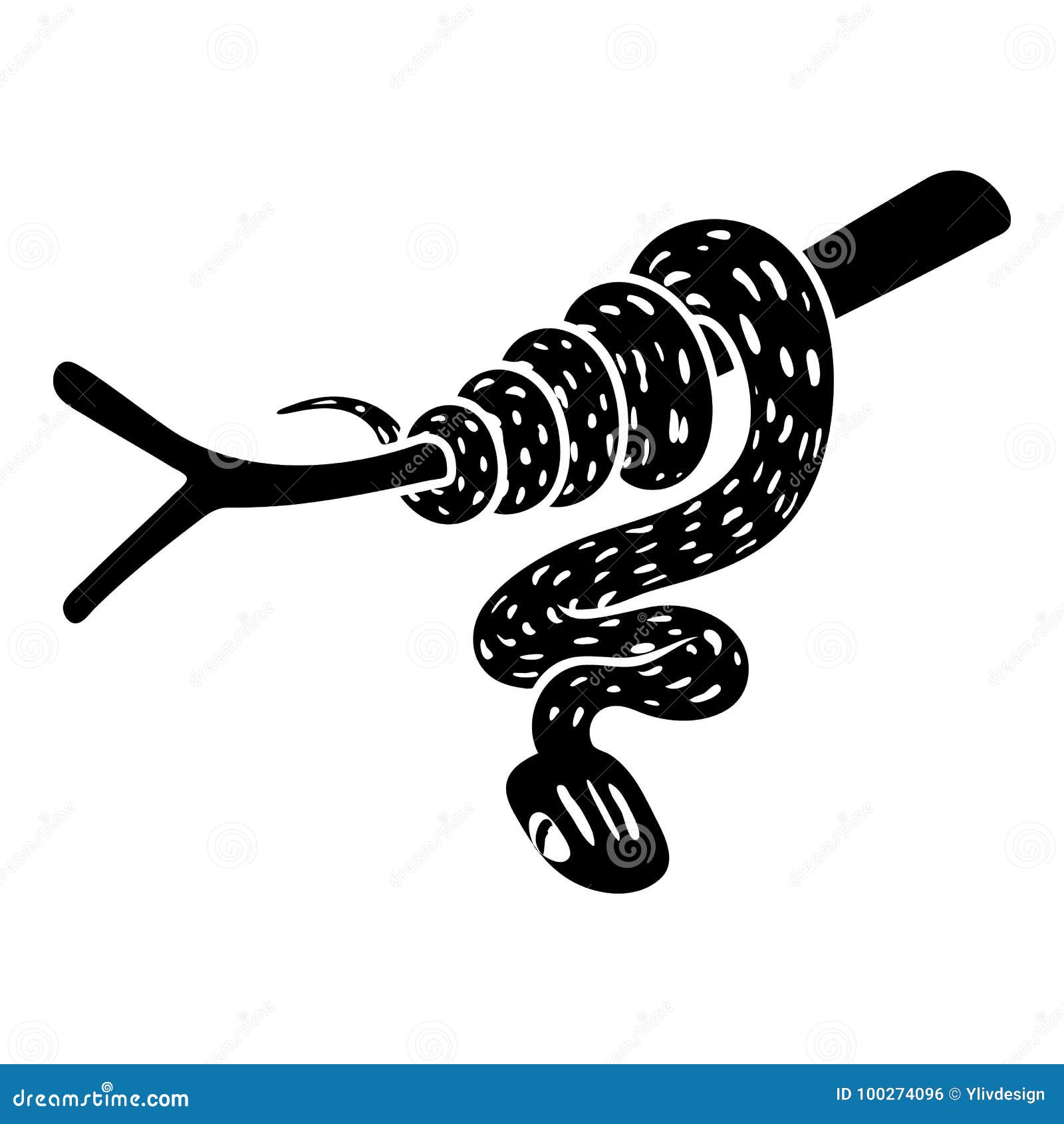 Tree Snake Icon, Simple Style Stock Vector - Illustration of anaconda ...