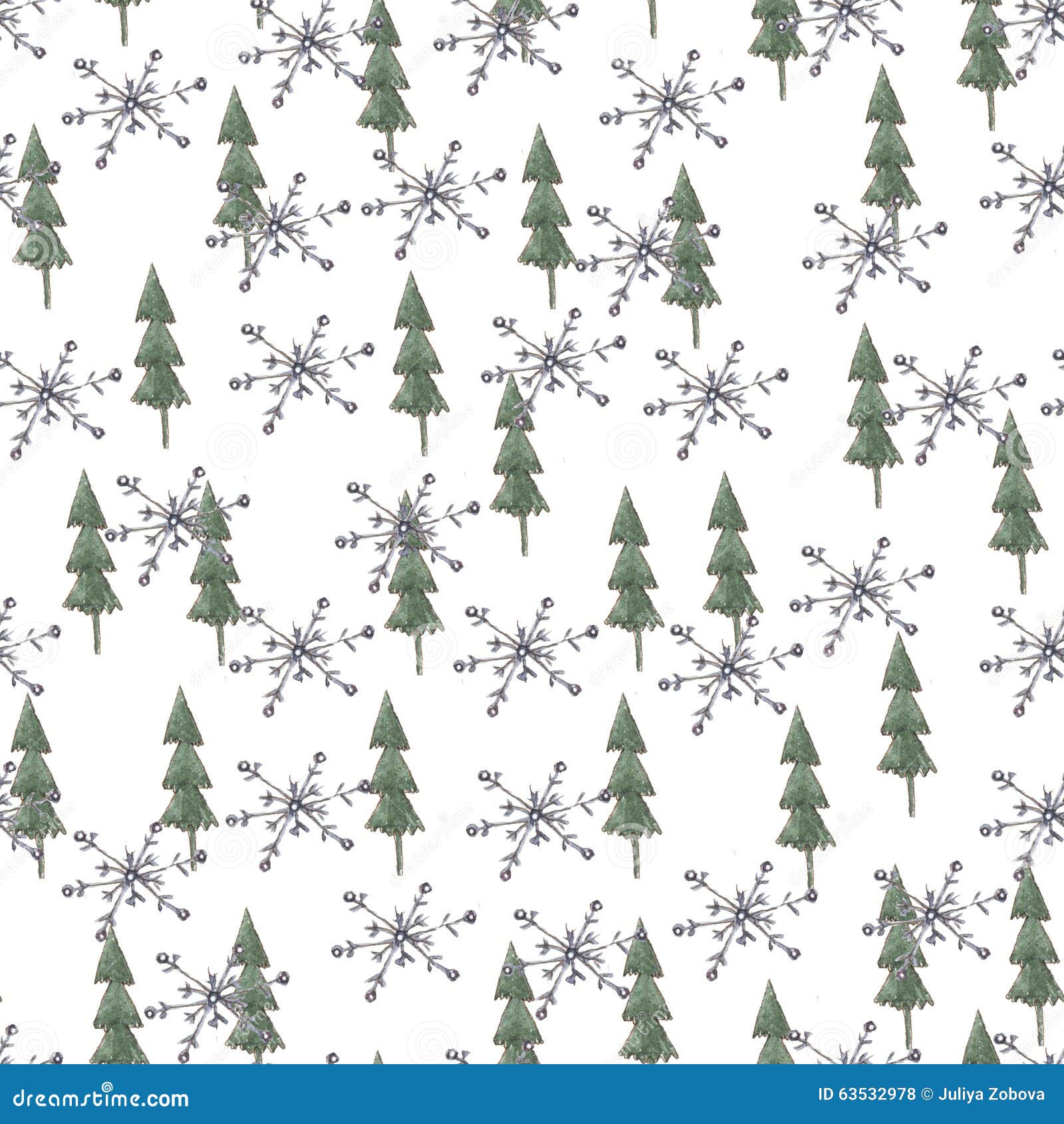 Tree and snowflake pattern stock illustration. Illustration of ...
