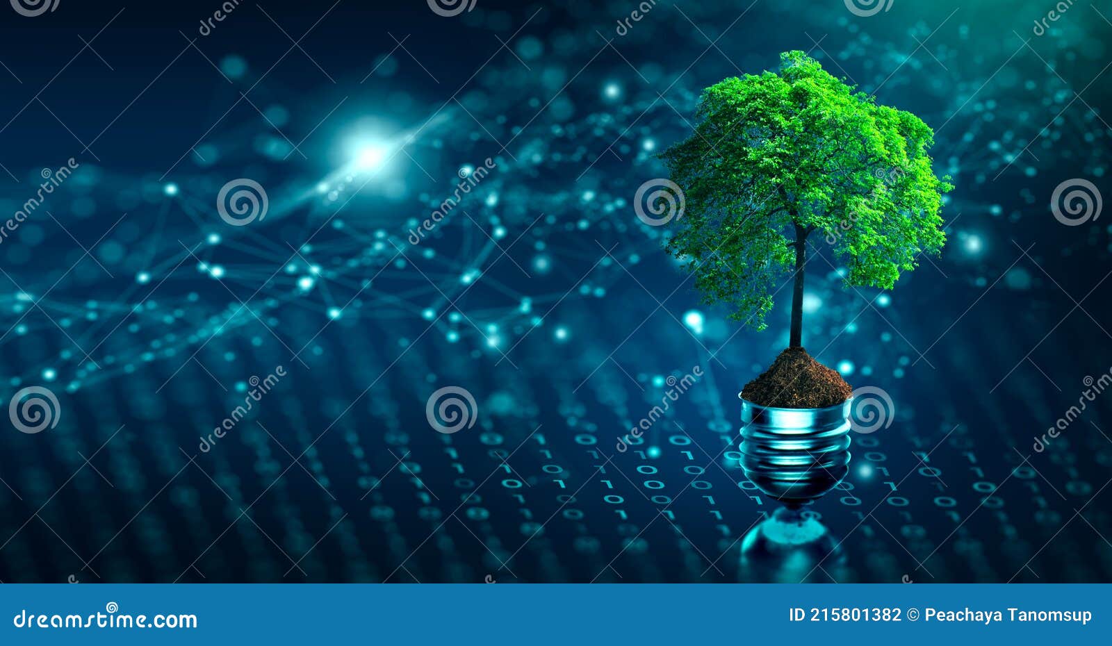 Green Computing In A Server Room: A Sustainable Solution. Stock ...