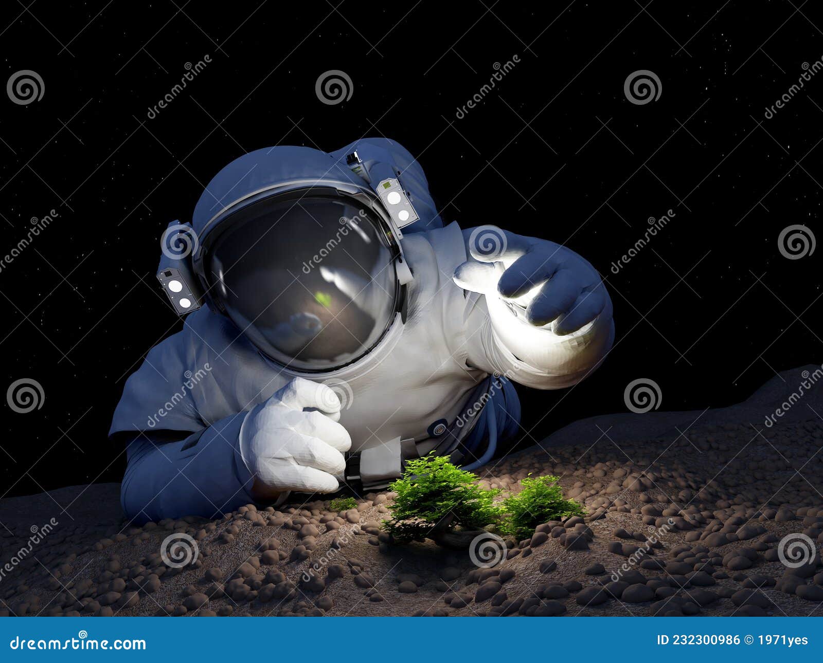 Tree in space stock illustration. Illustration of future - 232300986