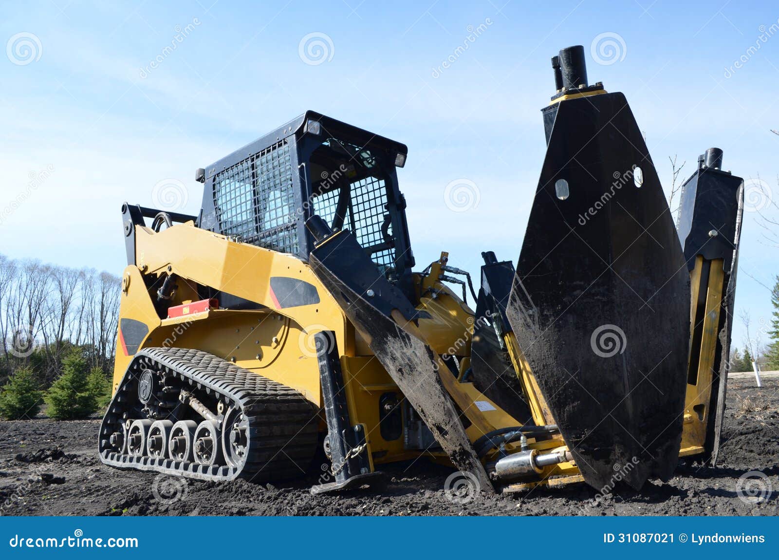 The tree spade stock image. Image of planting, yellow - 31087021