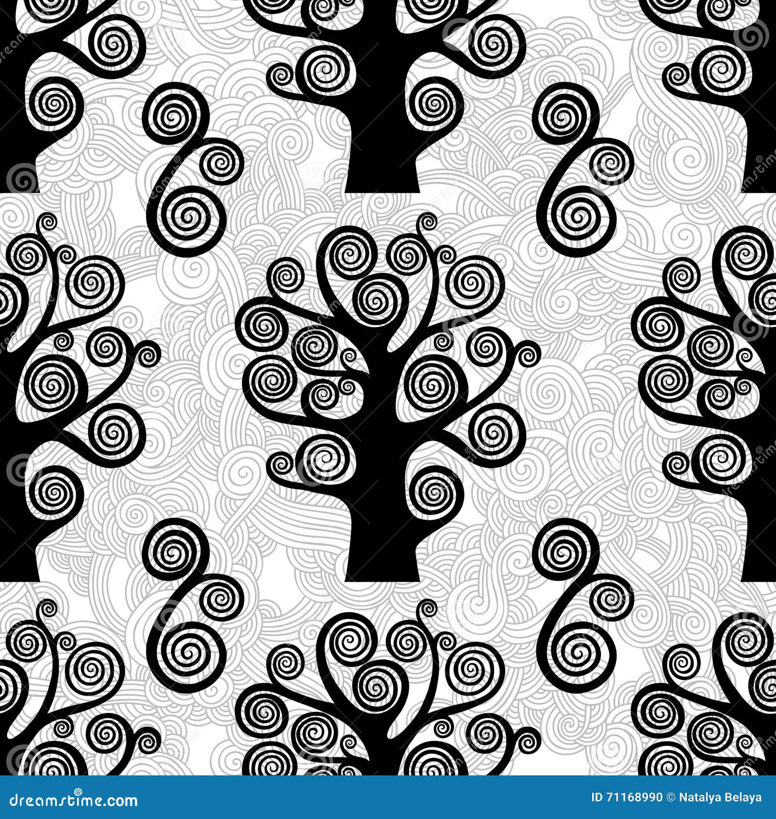 Tree_spiral stock vector. Illustration of season, swirl - 71168990