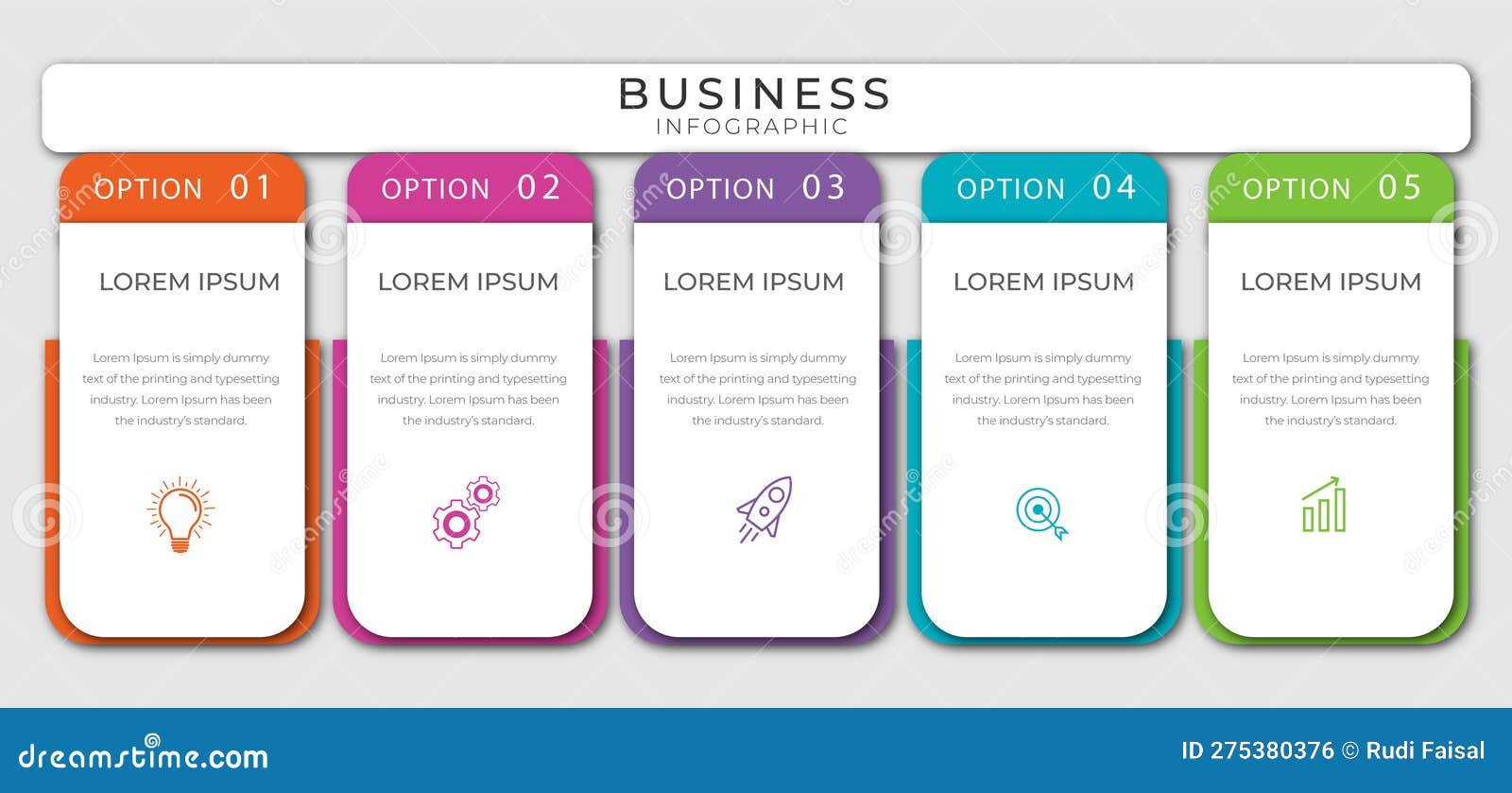Tree Steps Modern Business Infographic Template Design Stock ...