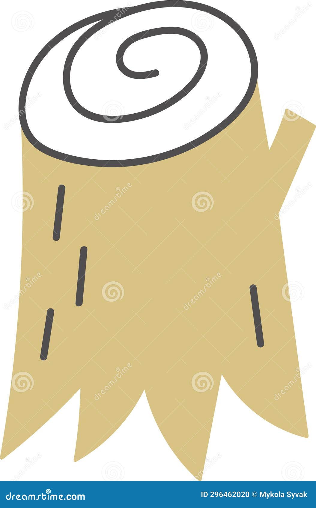 Tree Stump Icon stock illustration. Illustration of natural - 296462020