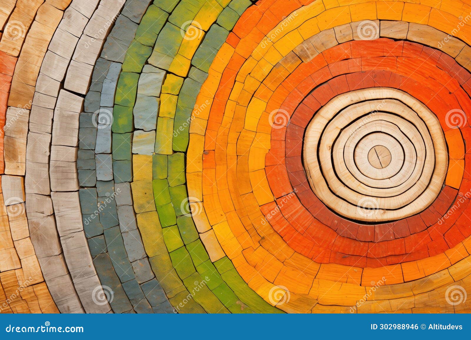 Tree Stump Rings Age Indicator Stock Illustration - Illustration of ...