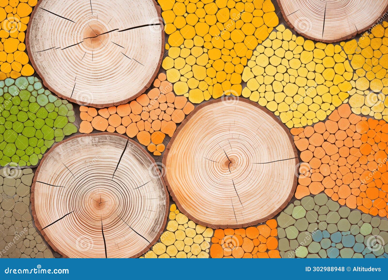 Tree Stump Rings Age Indicator Stock Illustration - Illustration of ...