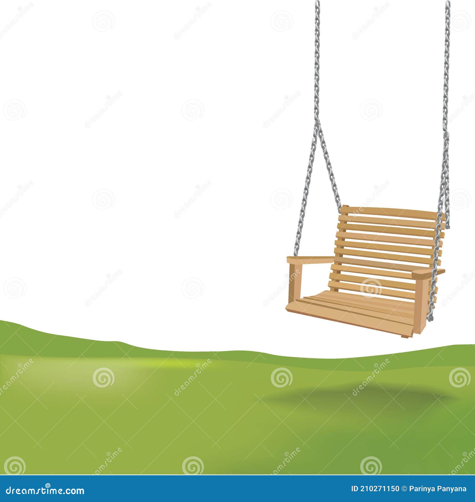 Tree Swing stock illustration. Illustration of swinging - 210271150
