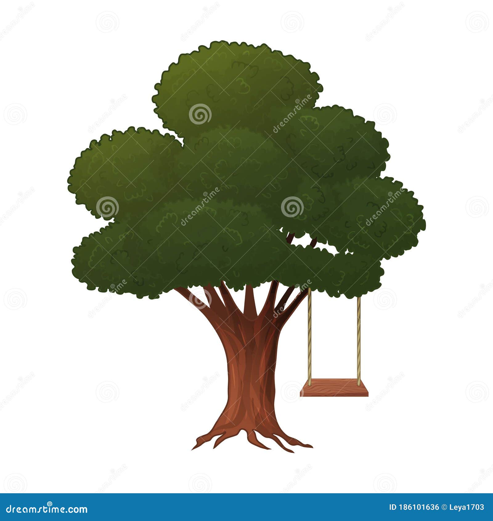Tree Swing Cartoon