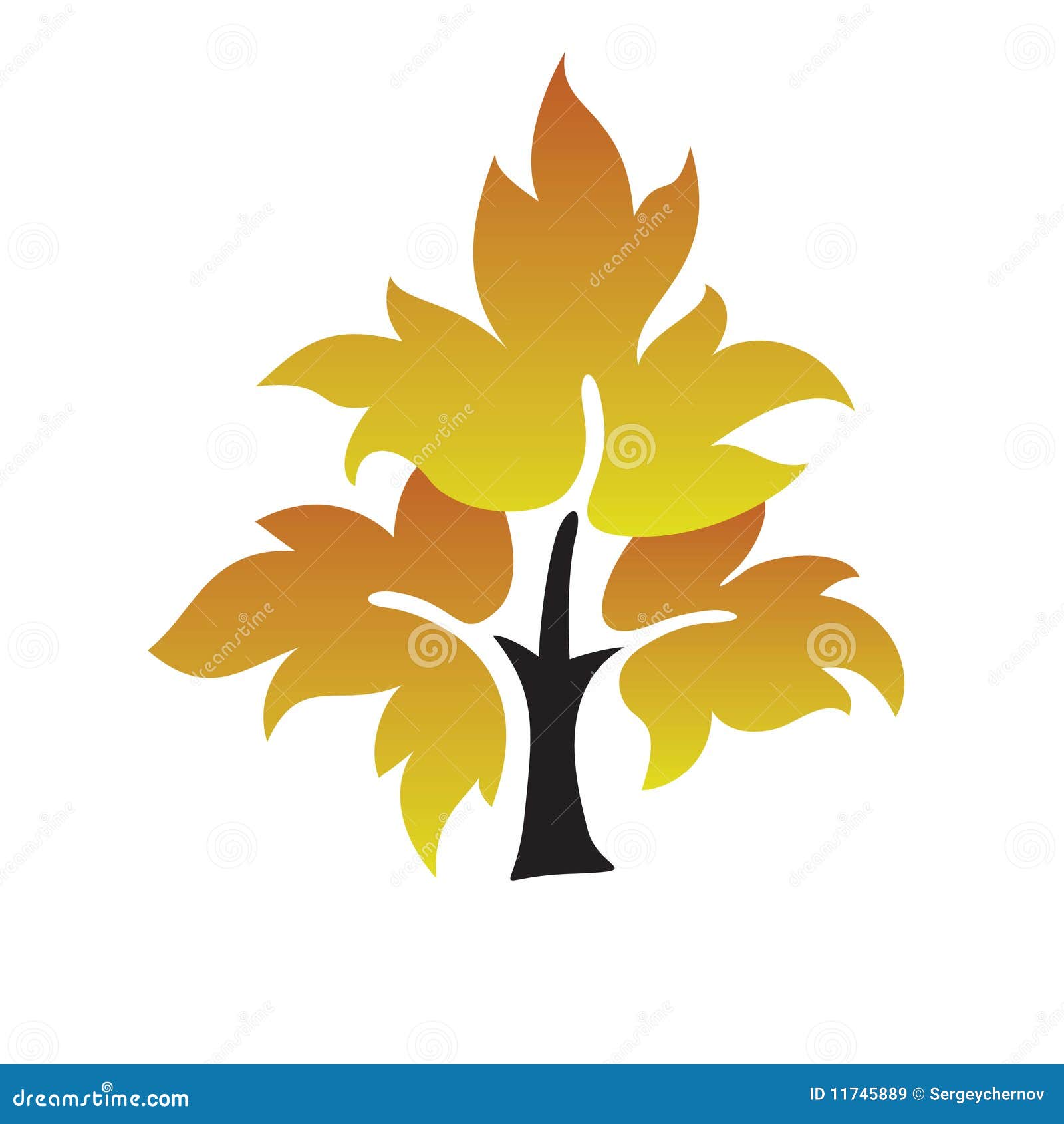 Tree symbol stock vector. Illustration of abstract, forest - 11745889