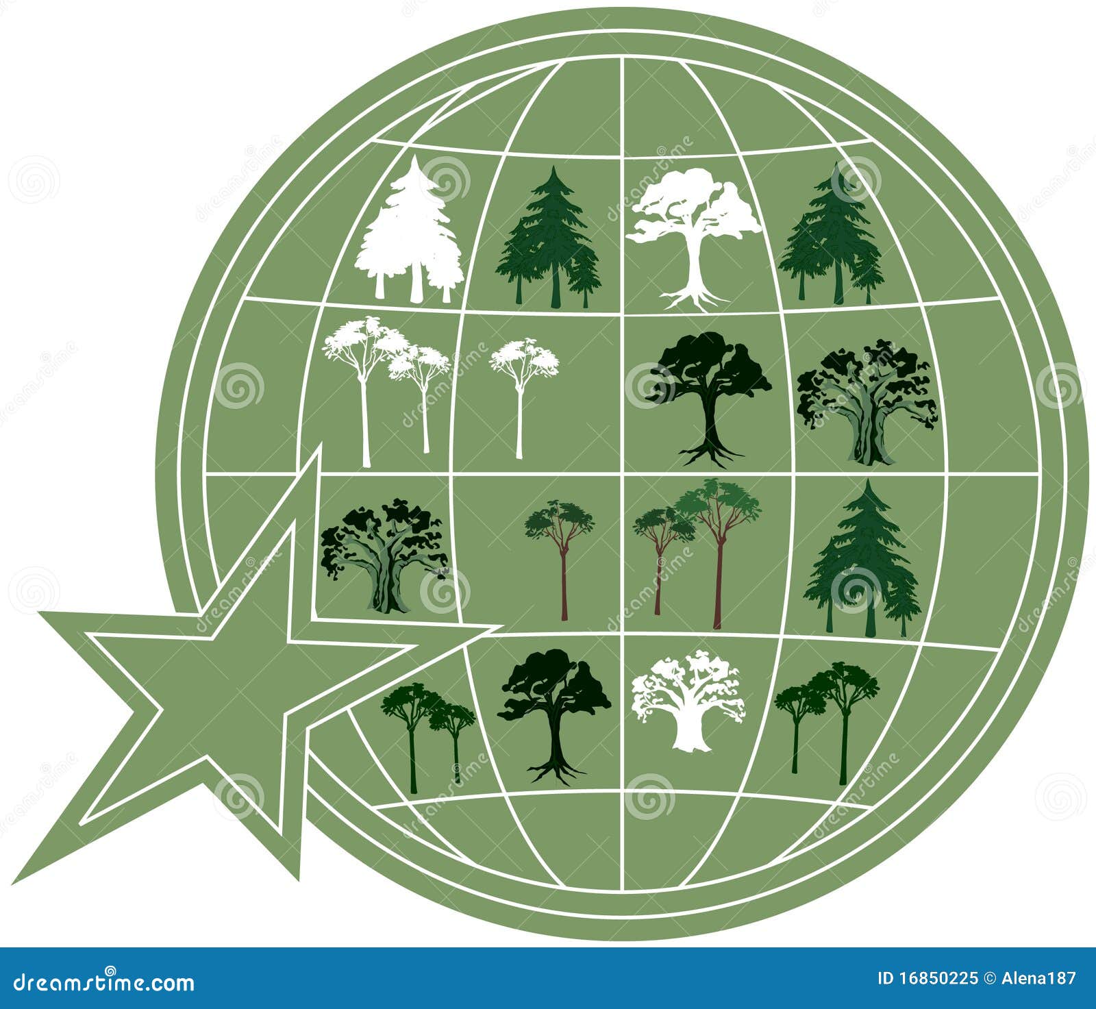 Tree symbol stock illustration. Illustration of design - 16850225