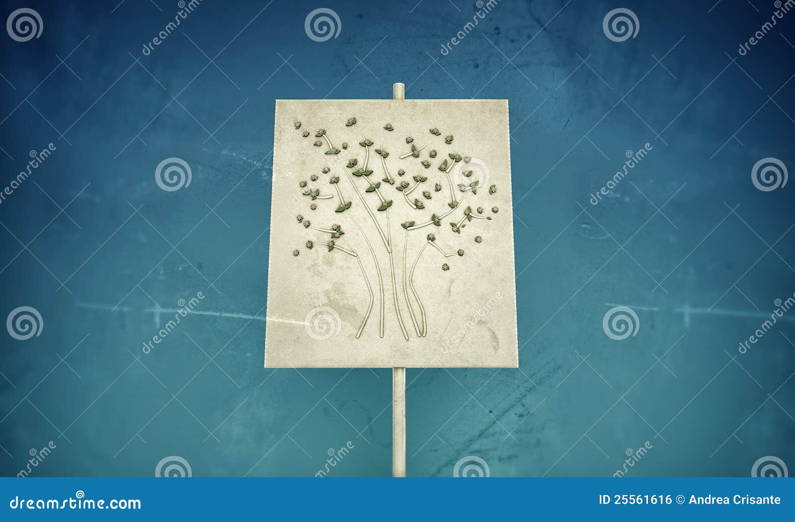 Tree symbol stock illustration. Illustration of flower - 25561616