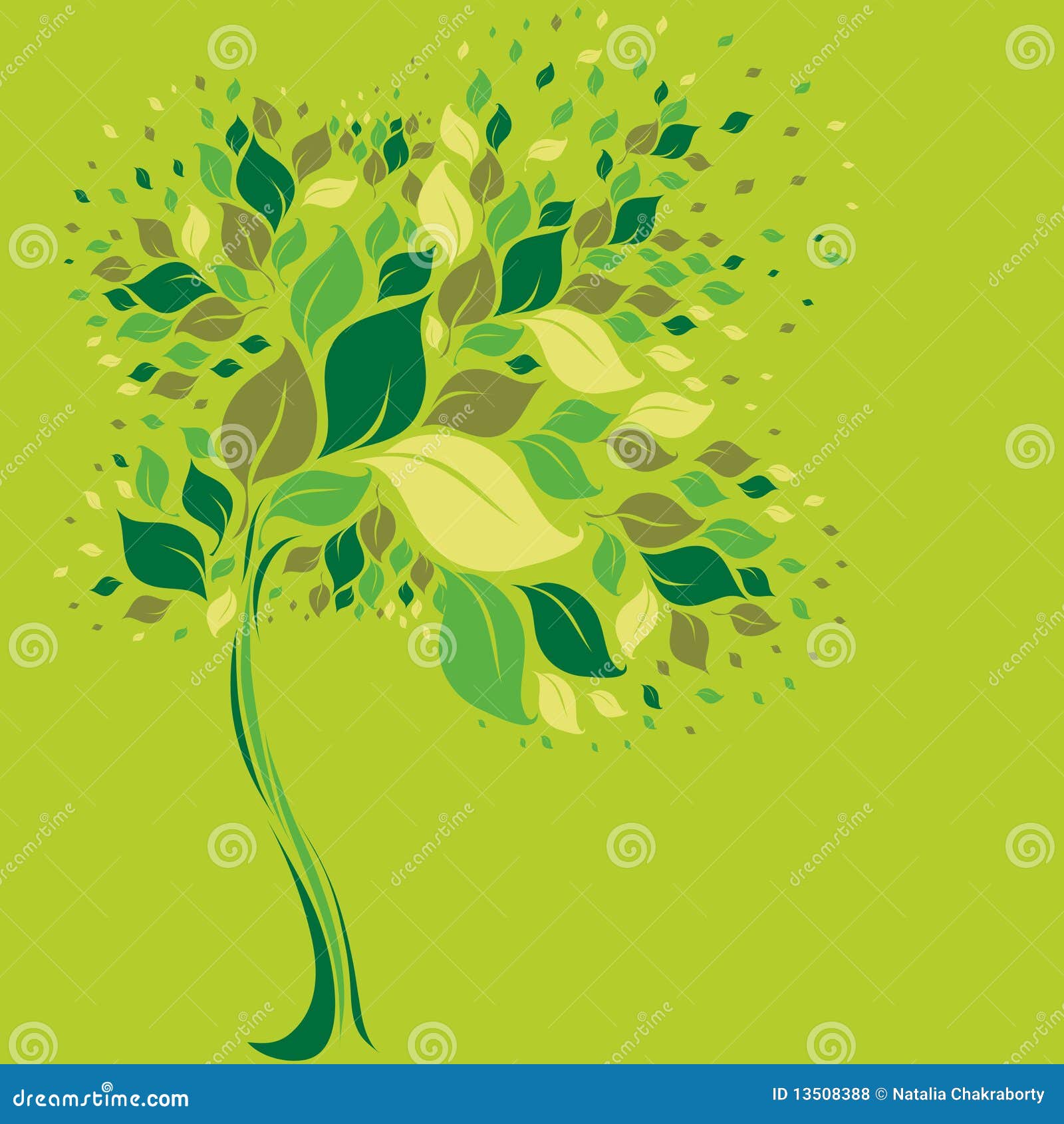 Tree Symbol from Colorful Leafs Stock Vector - Illustration of ...