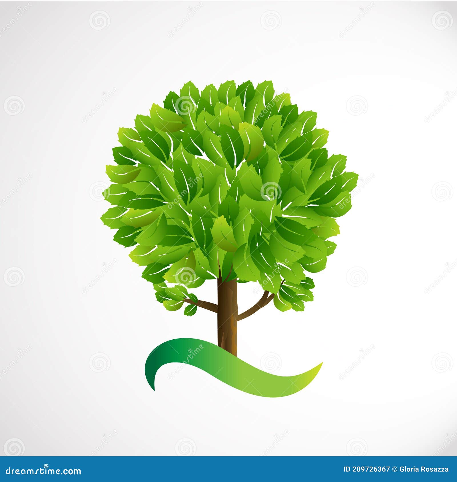 Tree Symbol of Life Logo Vector Image Design Stock Vector ...