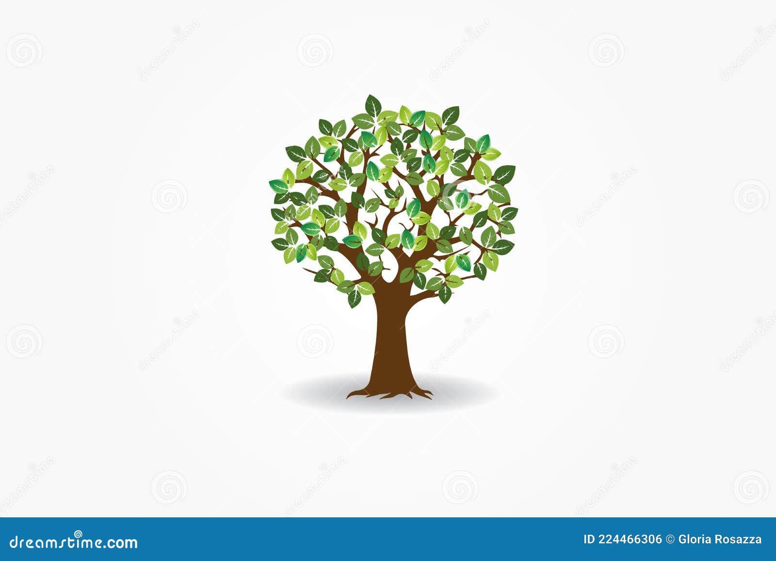 Tree Symbol of Life Logo Vector Image Design Stock Vector ...