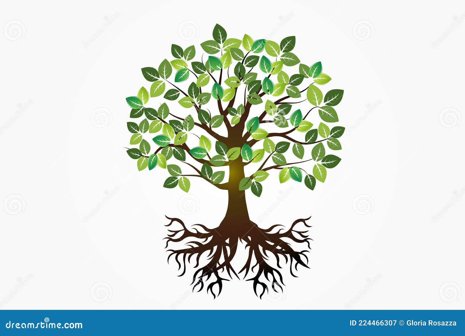 Tree Symbol of Life Logo Vector Image Design Stock Vector ...