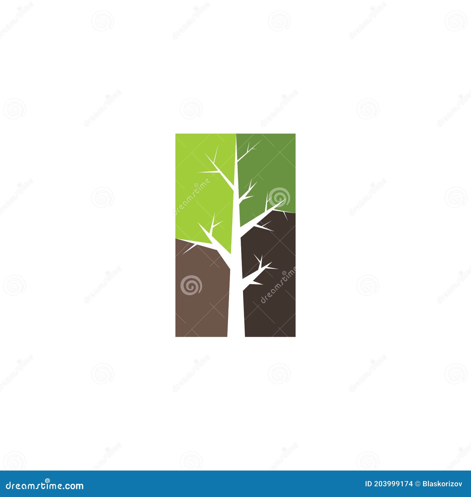 Tree Symbol Logo Vector Sign Clipart Stock Vector - Illustration of ...