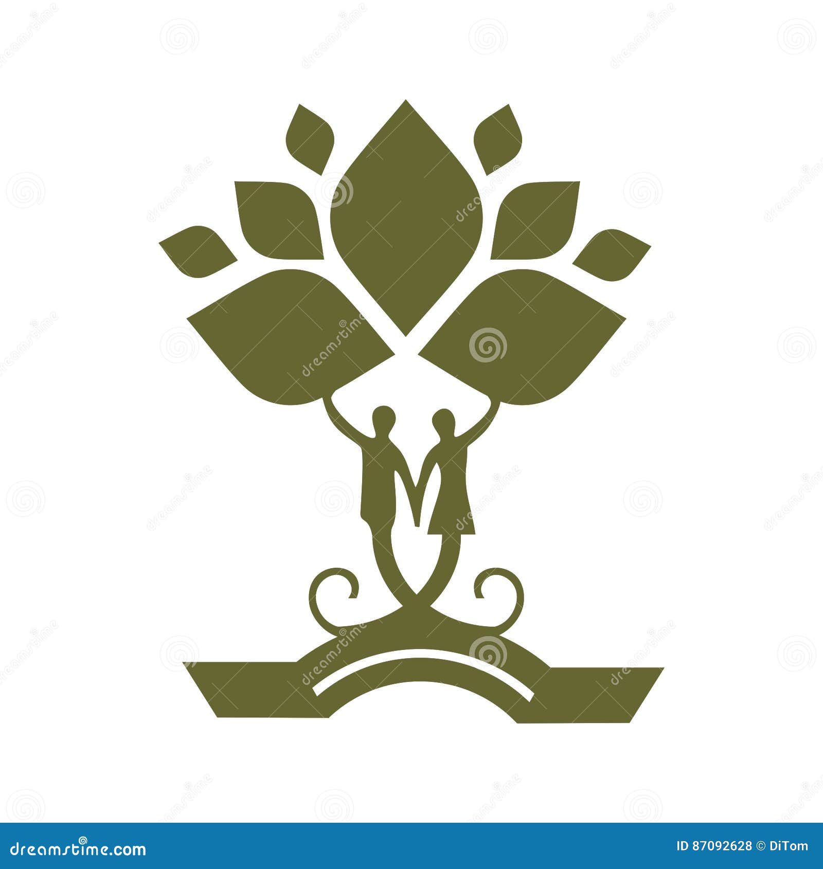 Tree stock vector. Illustration of marriage, community - 87092628