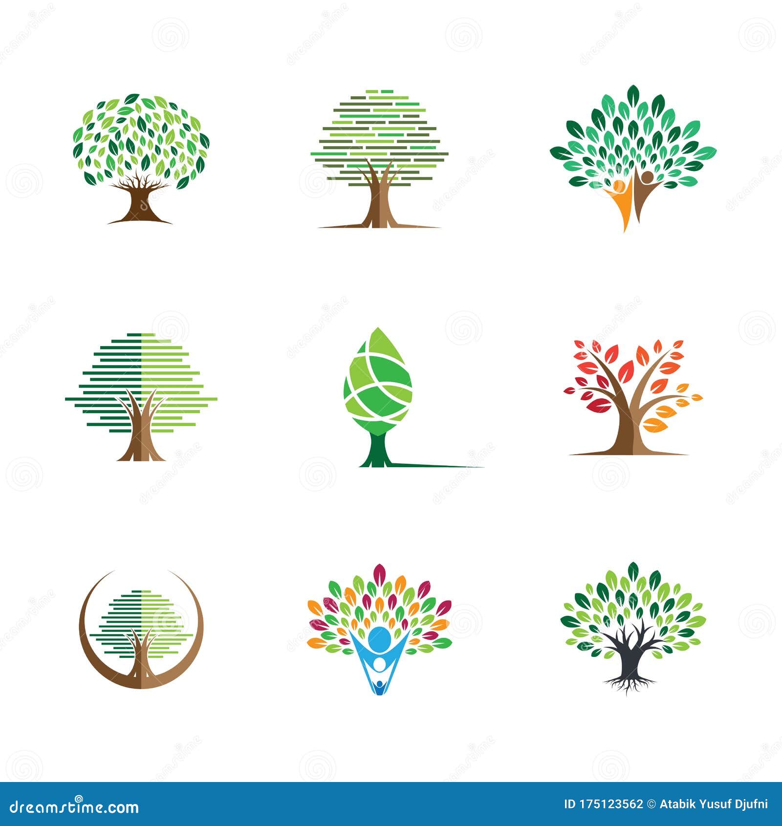 Tree symbol vector icon stock vector. Illustration of earth - 175123562