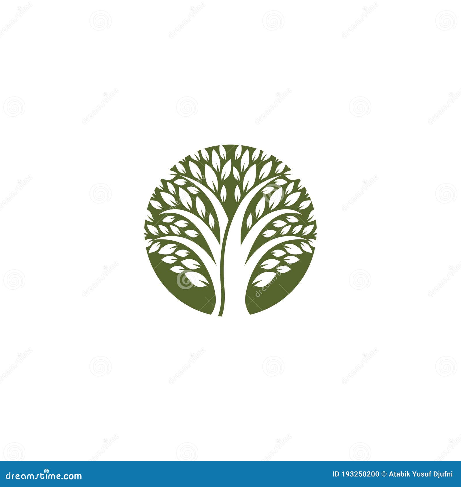 Tree Symbol Vector Illustration Stock Vector - Illustration of growth ...