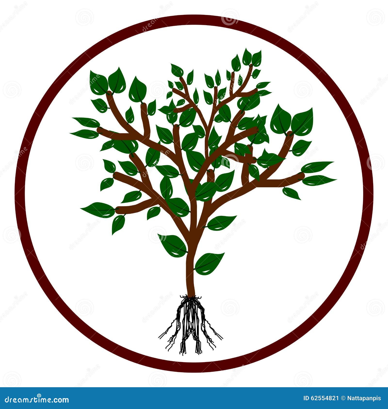 Tree symbol stock illustration. Illustration of sign - 62554821