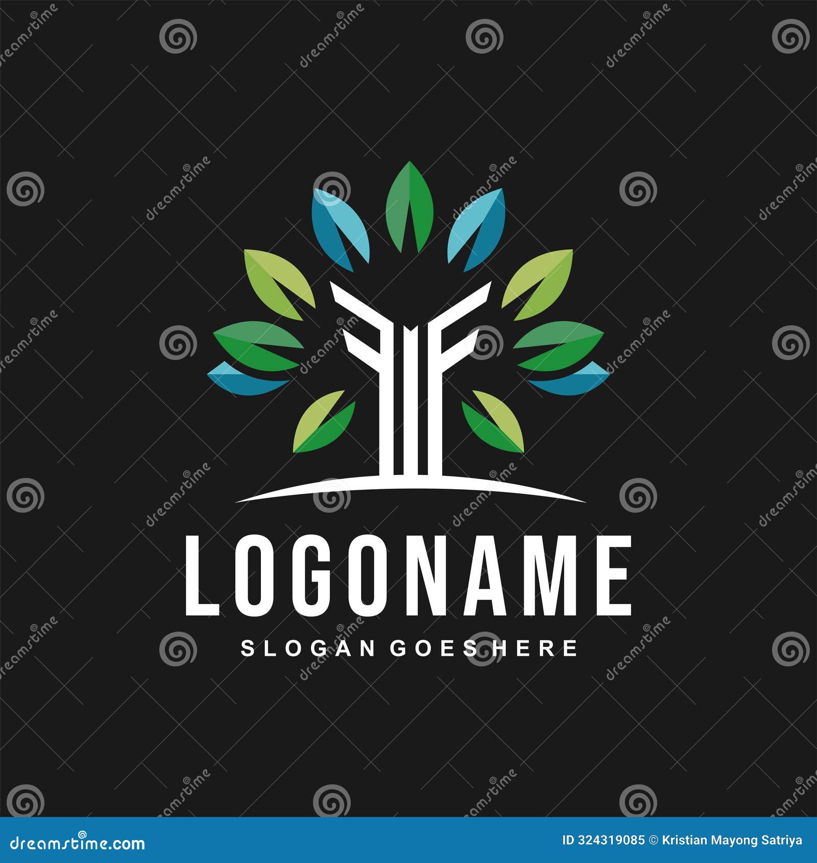 Tree Tech Style Logo Design Stock Vector - Illustration of business ...