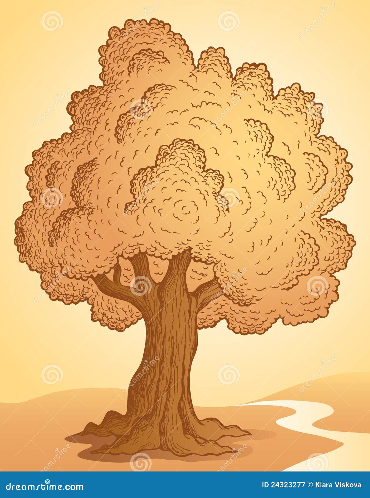 Tree theme image 3 stock vector. Illustration of botany - 24323277