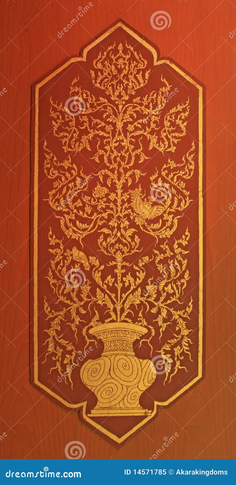 Tree in Traditional Thai Style Stock Image - Image of illuminated ...