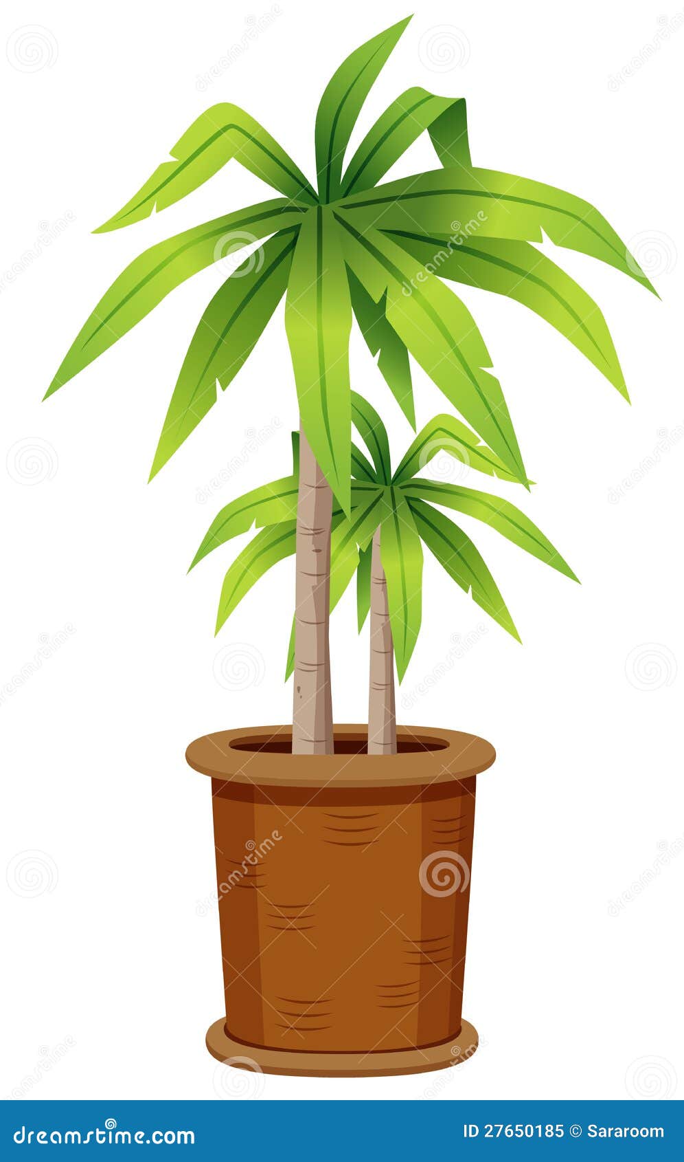Tree in tree pot stock vector. Illustration of interior - 27650185