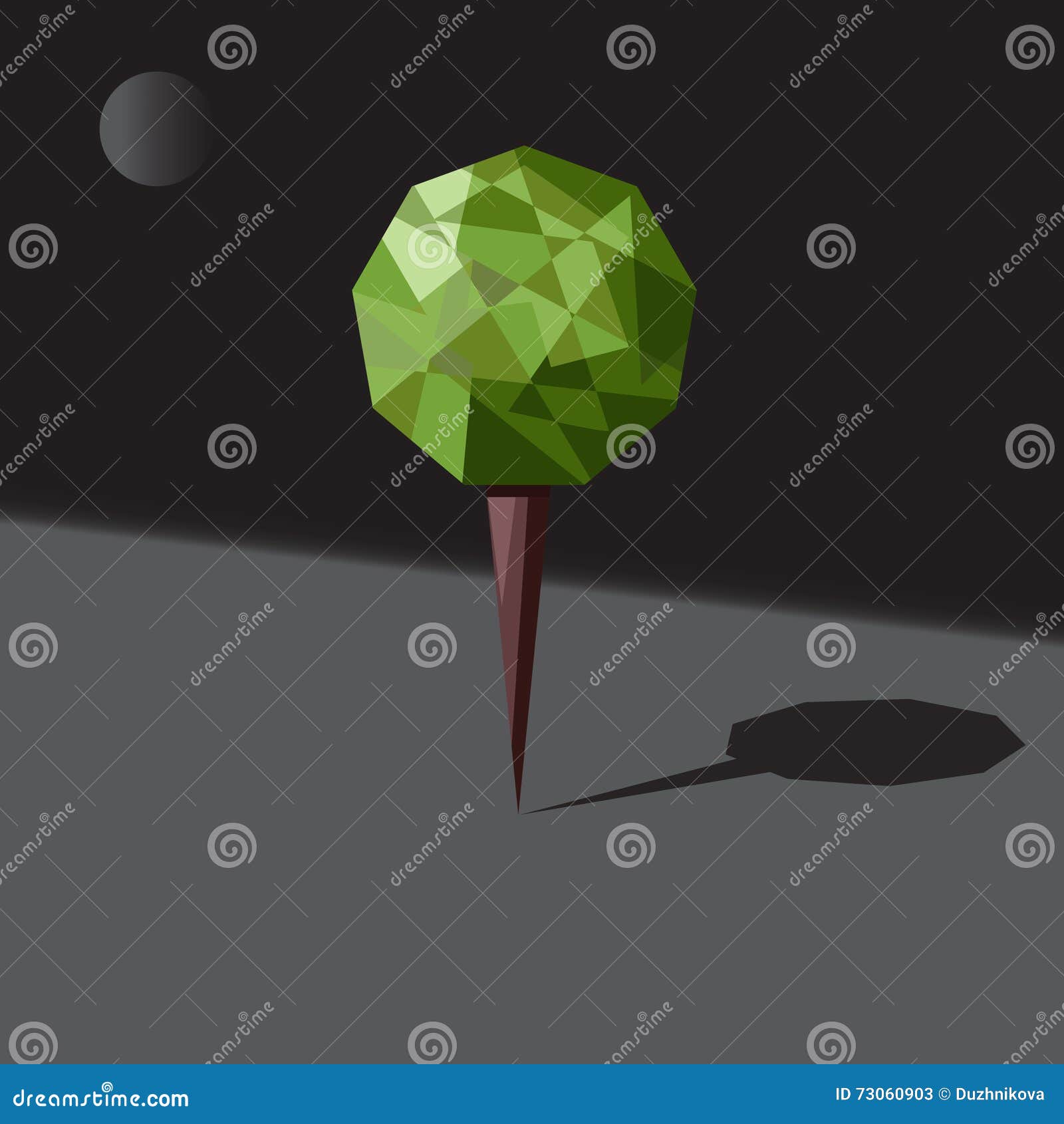 Tree of triangles stock vector. Illustration of hipster - 73060903