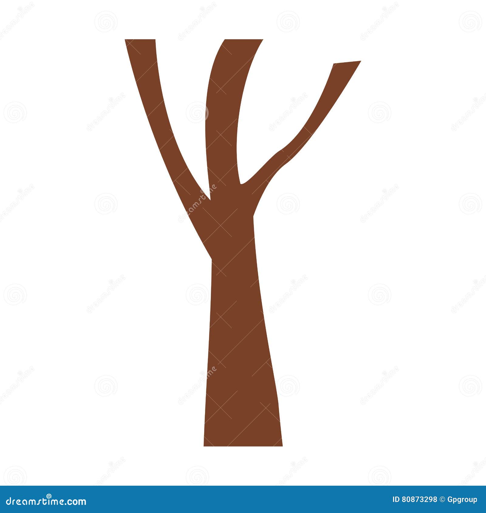 Tree Trunk with Branchs without Leaves Closeup Stock Vector ...