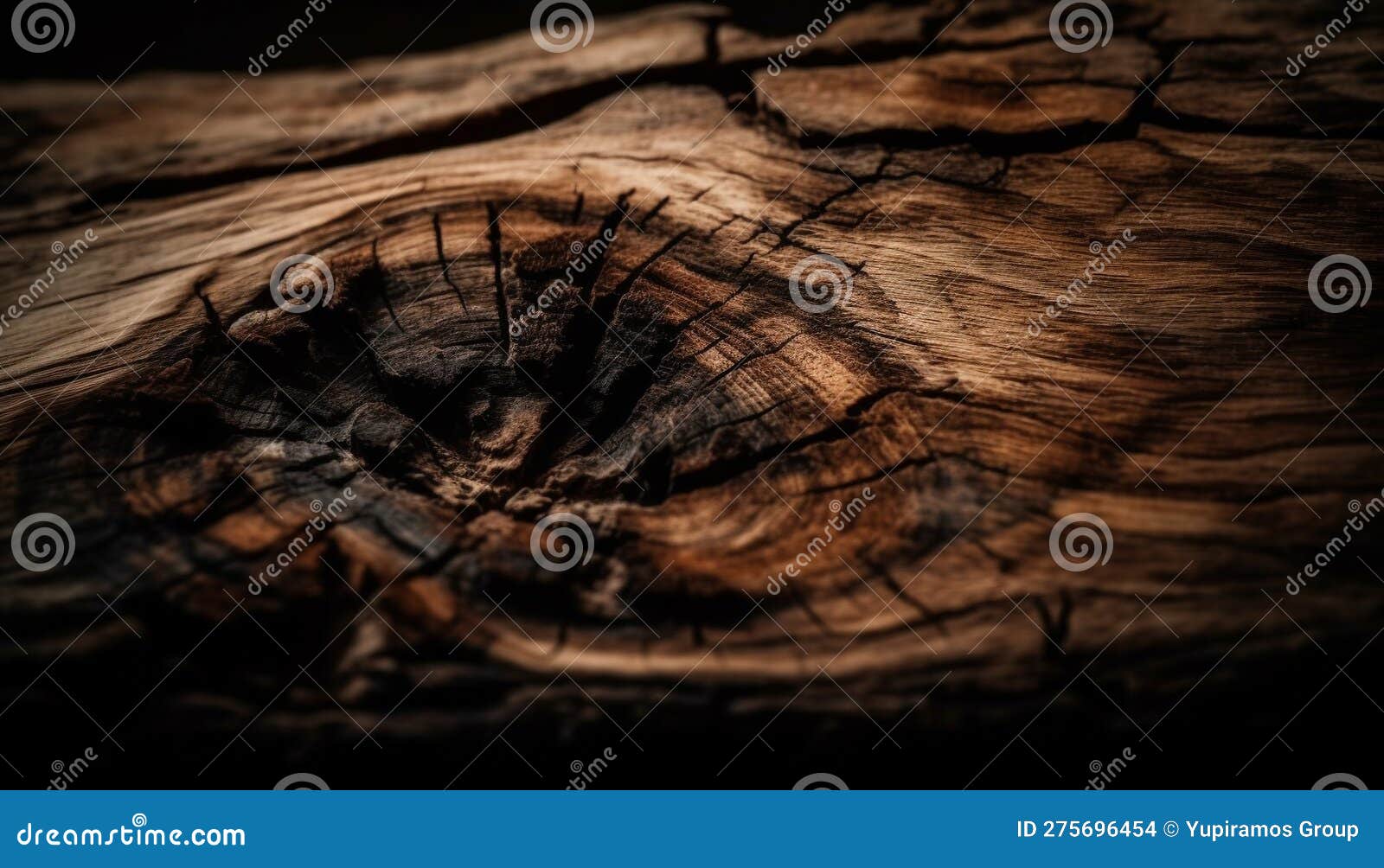 Tree Trunk Cross Section Reveals Concentric Rings Generated by AI Stock ...