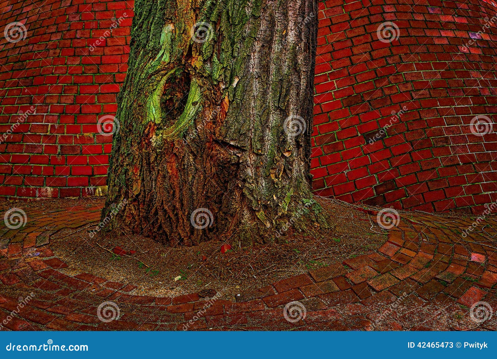 Tree trunk stock image. Image of distorted, askew, colors - 42465473