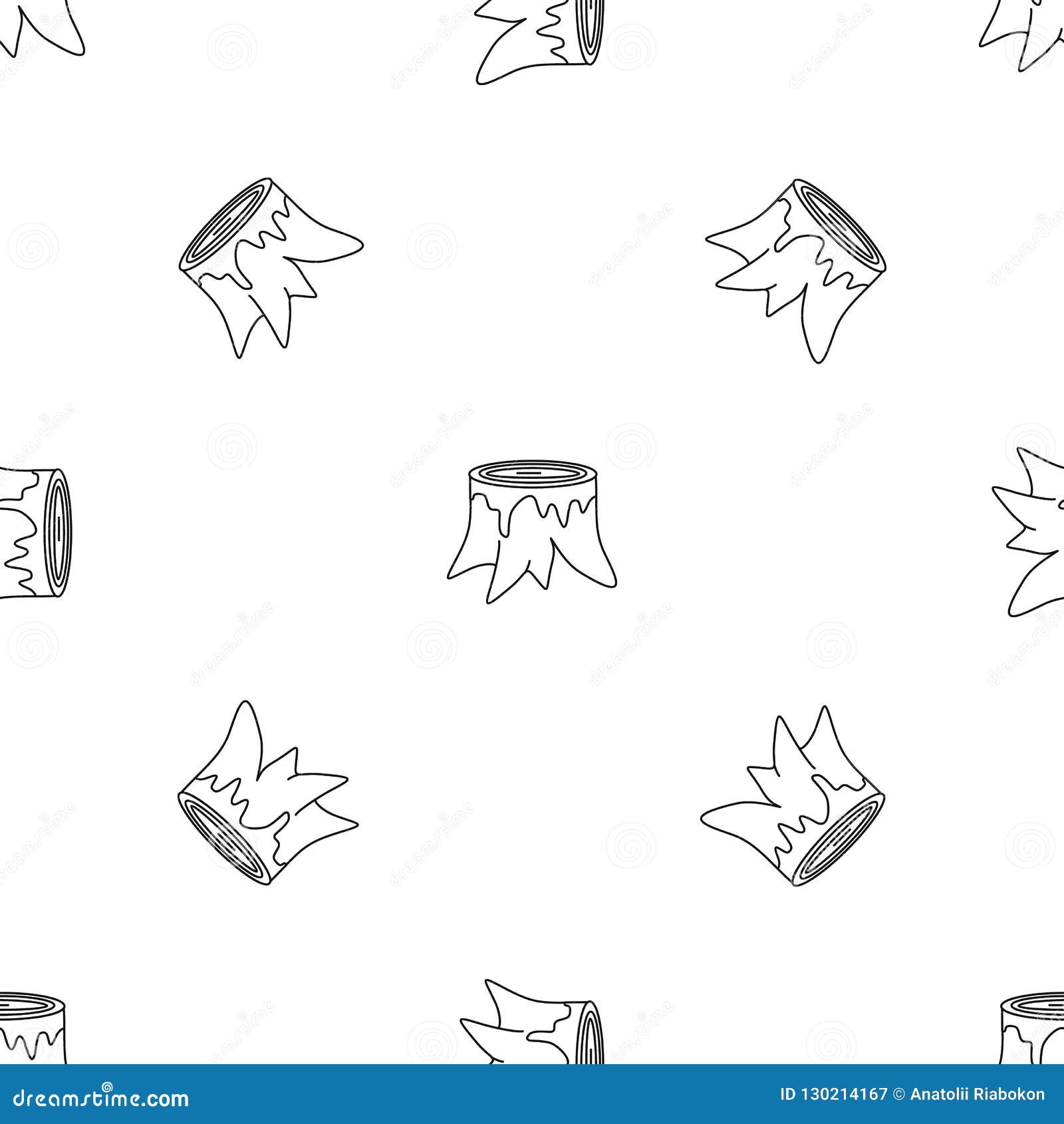 Tree Trunk Pattern Seamless Vector Stock Vector - Illustration of green ...