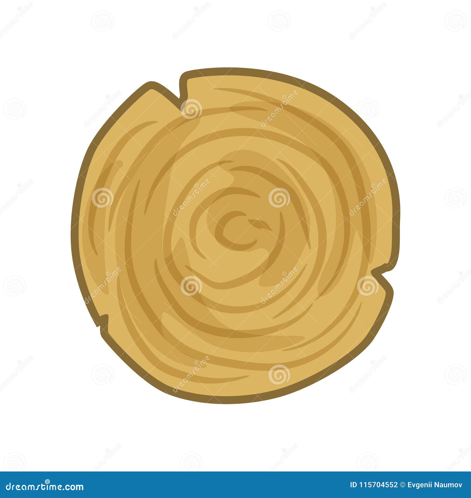 Tree Trunk Section, Landscape Design Element, Pathway Cover, Top View ...