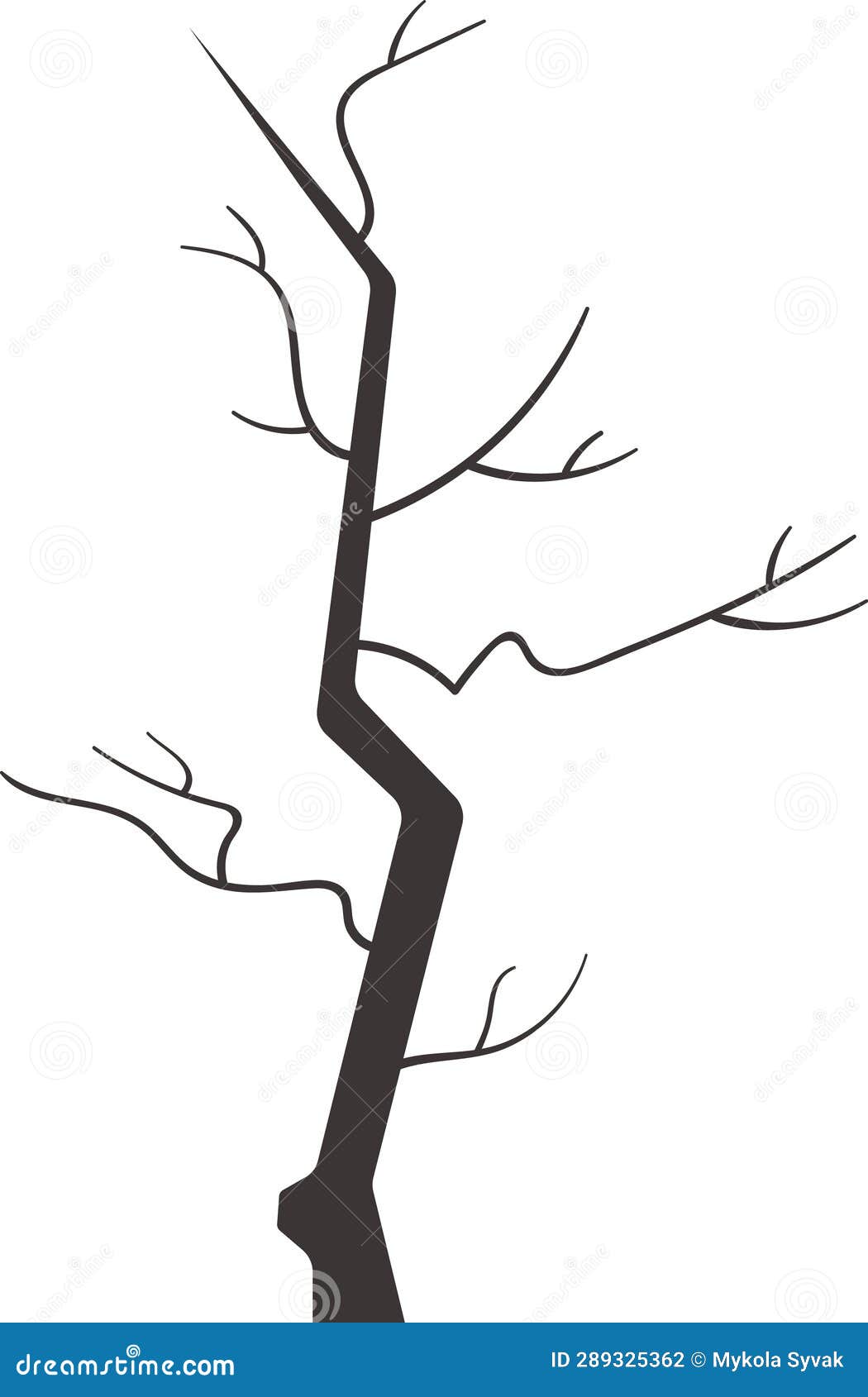 Tree Trunk Silhouette stock illustration. Illustration of nature ...