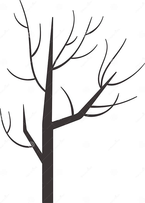 Tree Trunk Silhouette stock illustration. Illustration of park - 289329277