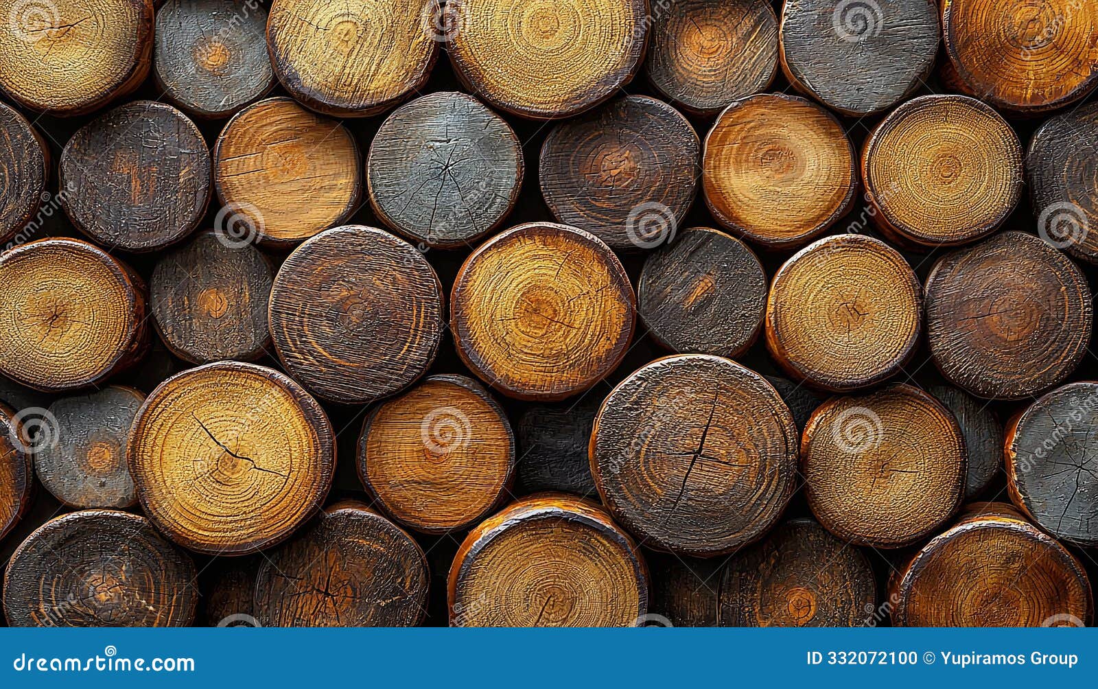 Tree Trunk Stack Timber Log Lumber Industry Woodpile Generated by AI ...