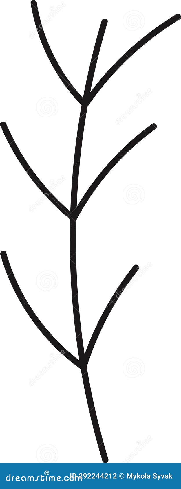 Tree Twig Icon stock vector. Illustration of natural - 292244212