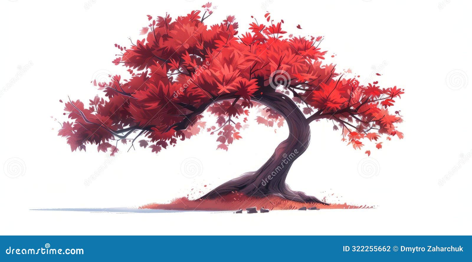 Tree of Unique Shape on a White Background Png. Stock Photo ...